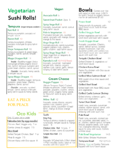 MENU – OCO TIME & IT'S TIME