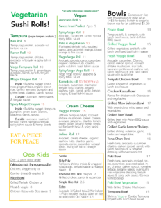 MENU – OCO TIME & IT'S TIME